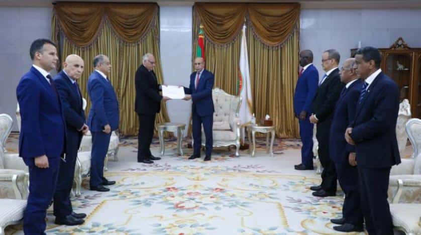 Le ministre algérien, Ahmed Attaf reçu par Président Ghazouani