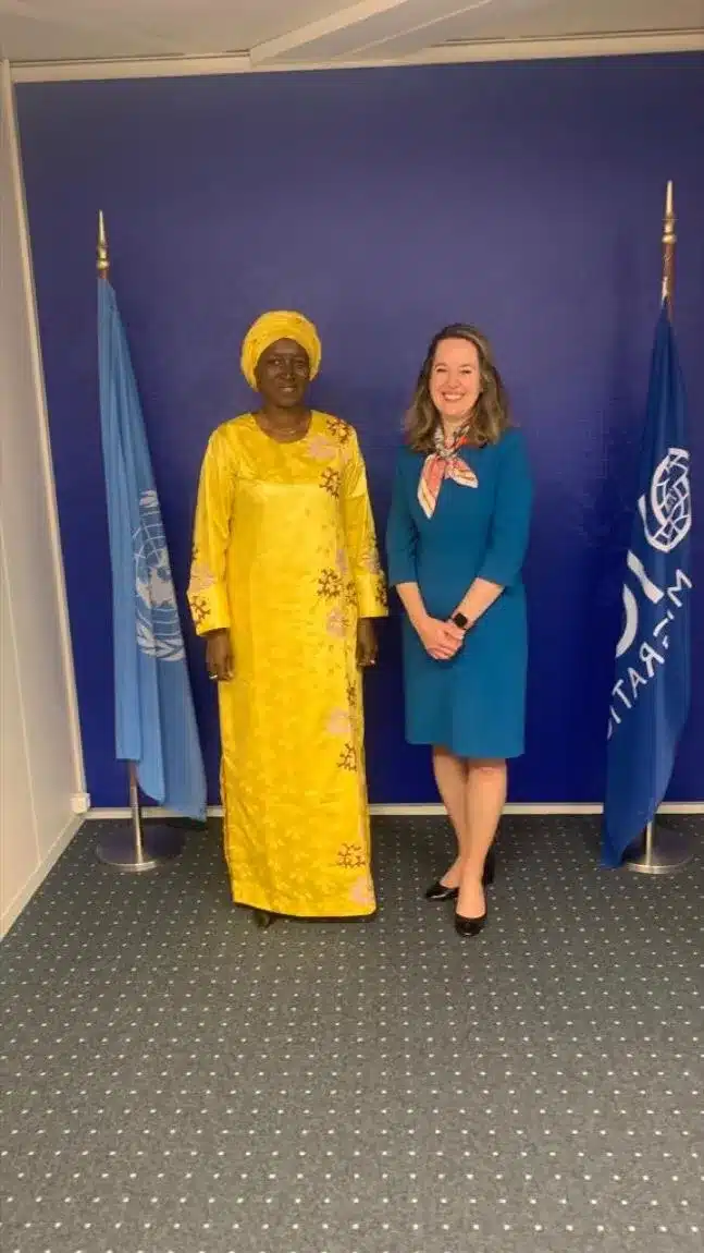 Madame Lalya Aly Kamara s'est entretenue avec la DG de l'OIM