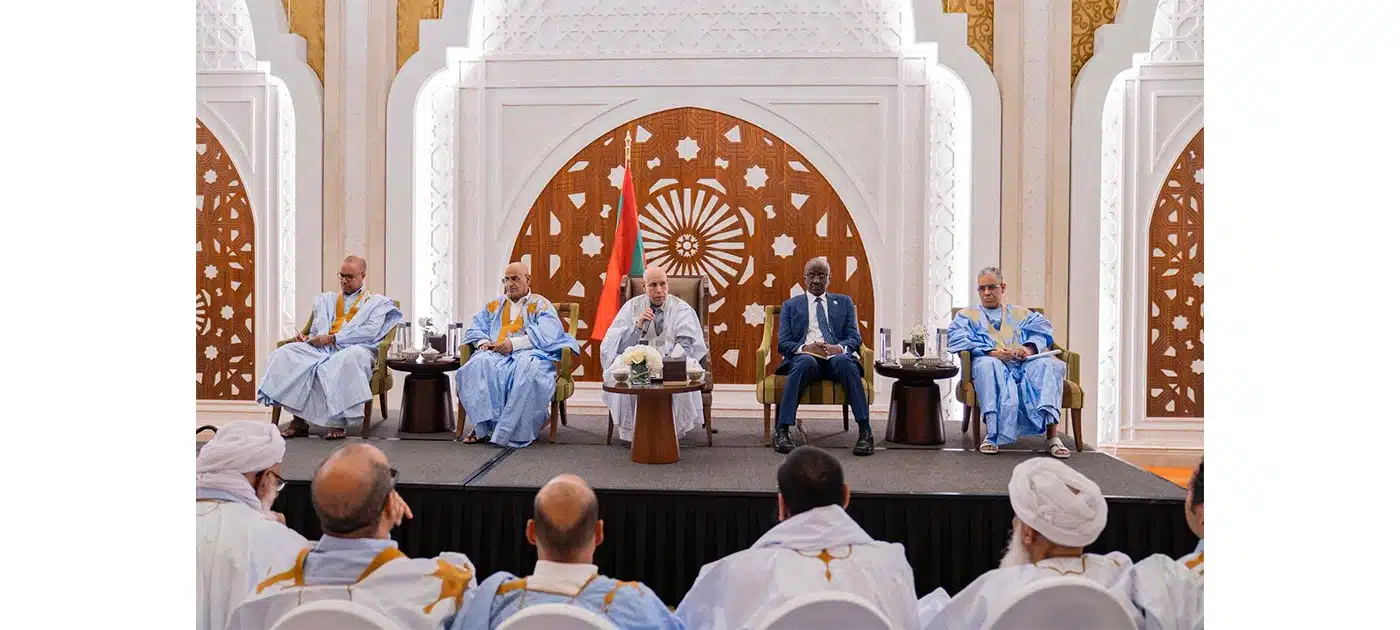 Le Président Ghazouani rencontre la communauté mauritanienne au Qatar